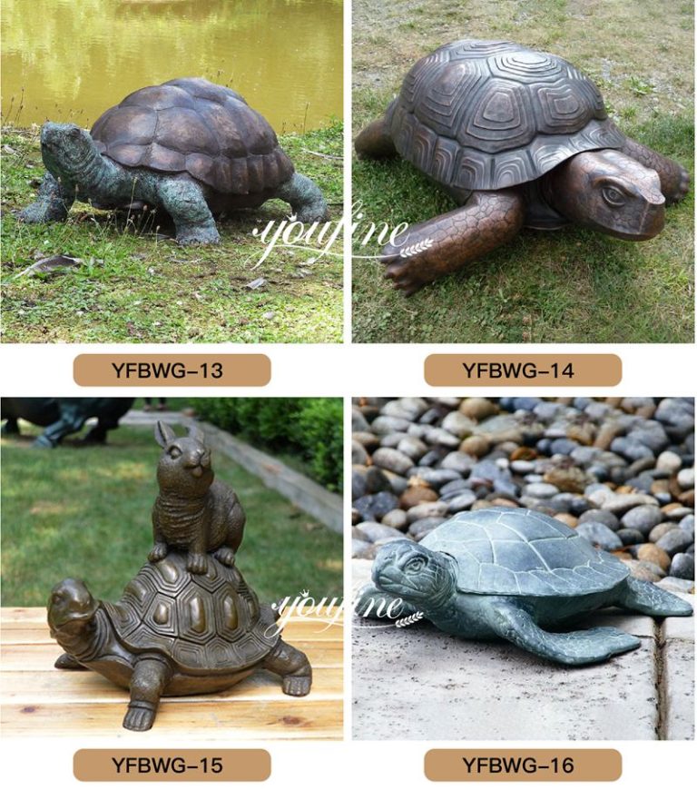 Large Outdoor Bronze Turtle Statue - YouFine Art Sculpture