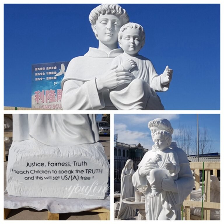 Outdoor Garden Large Marble St Anthony Statue for Sale