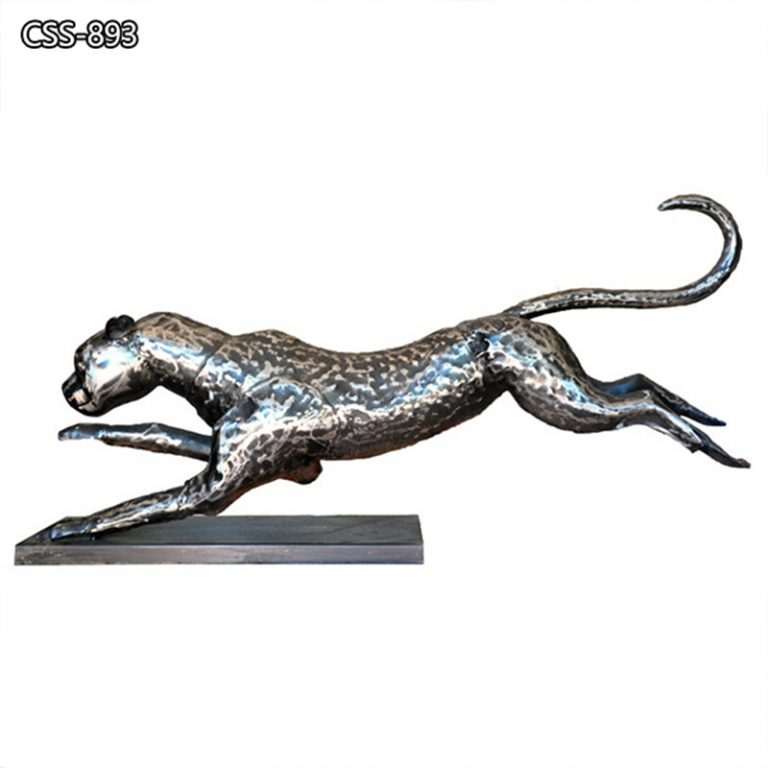 Large Outdoor Metal Cheetah Sculpture - YouFine Art Sculpture