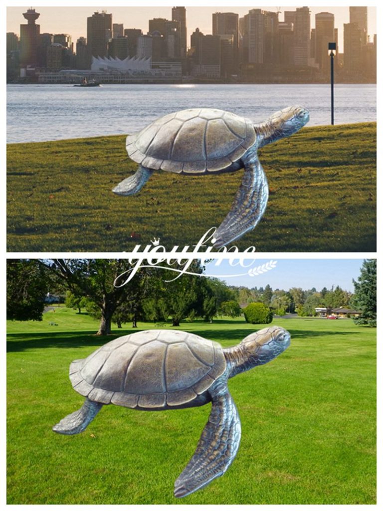 Large Outdoor Bronze Turtle Statue - YouFine Art Sculpture