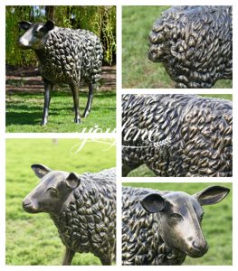 Life Size Bronze Sheep Sculpture - YouFine Art Sculpture