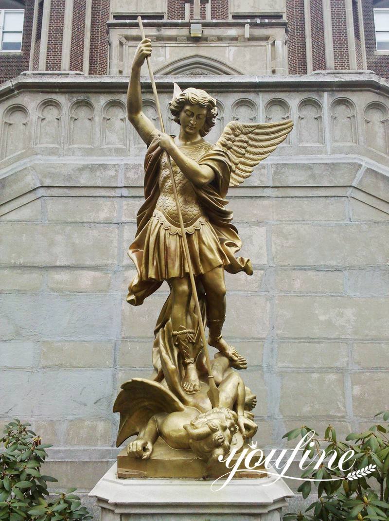 Life Size St Michael Bronze Statue for Sale