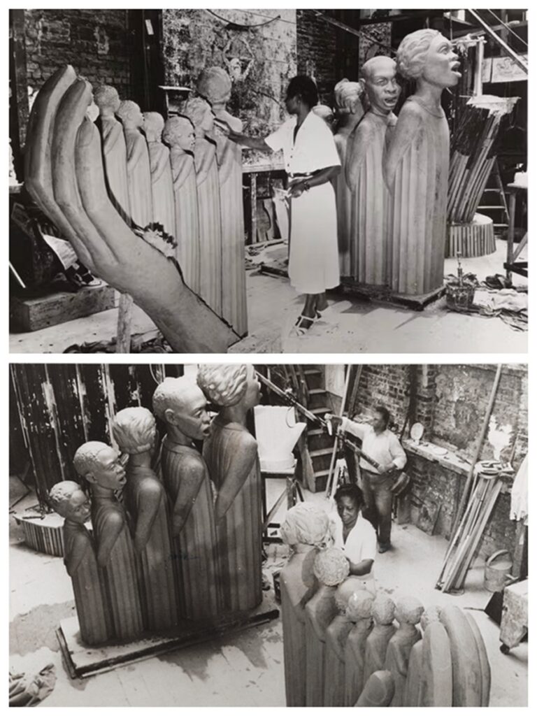 Bronze Augusta Savage the Harp Sculpture Replica