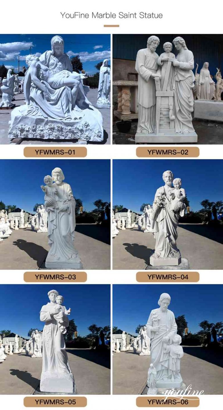 Outdoor Garden Large Marble St Anthony Statue for Sale