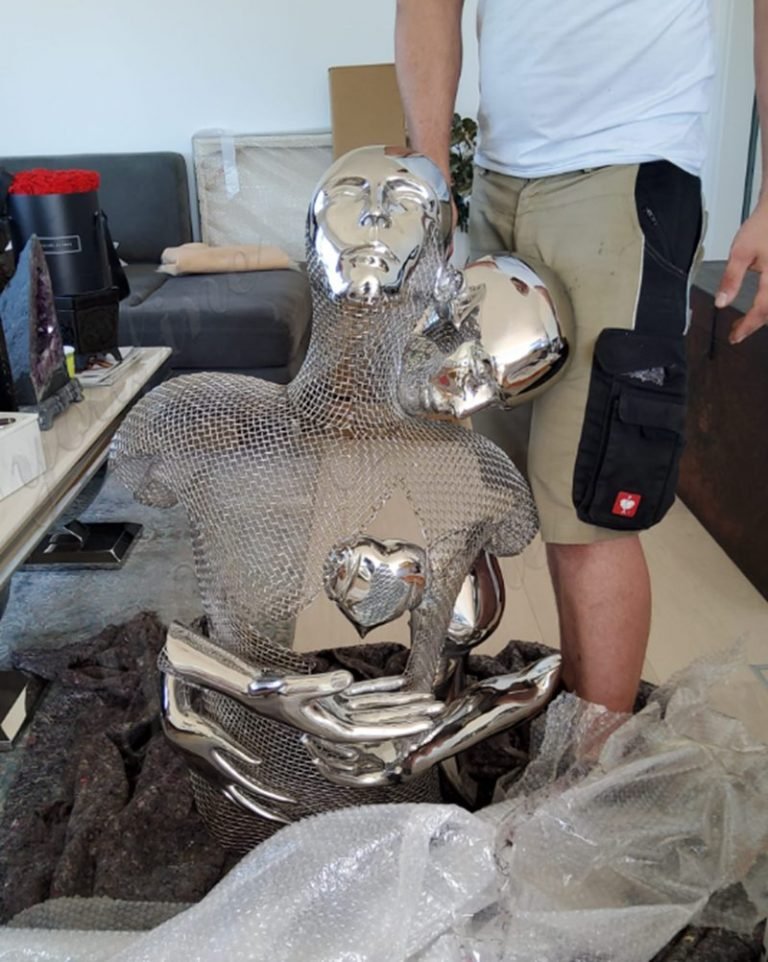 Stainless Steel Human Body Wall Sculpture