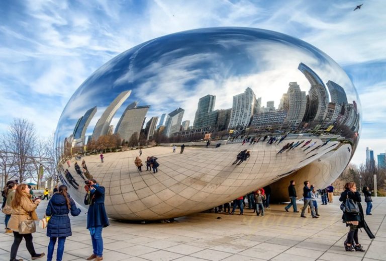 Modern Stainless Steel Cloud Gate Sculpture - YouFine Art Sculpture