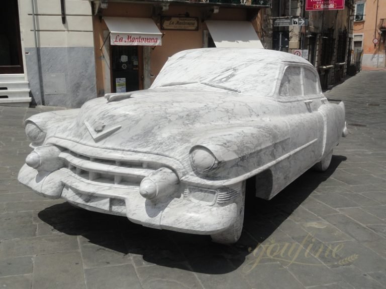 Natural Carrara Marble Car Sculpture - YouFine Art Sculpture