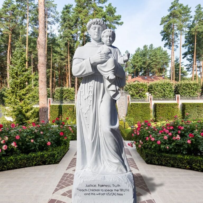 Outdoor Garden Large Marble St Anthony Statue for Sale