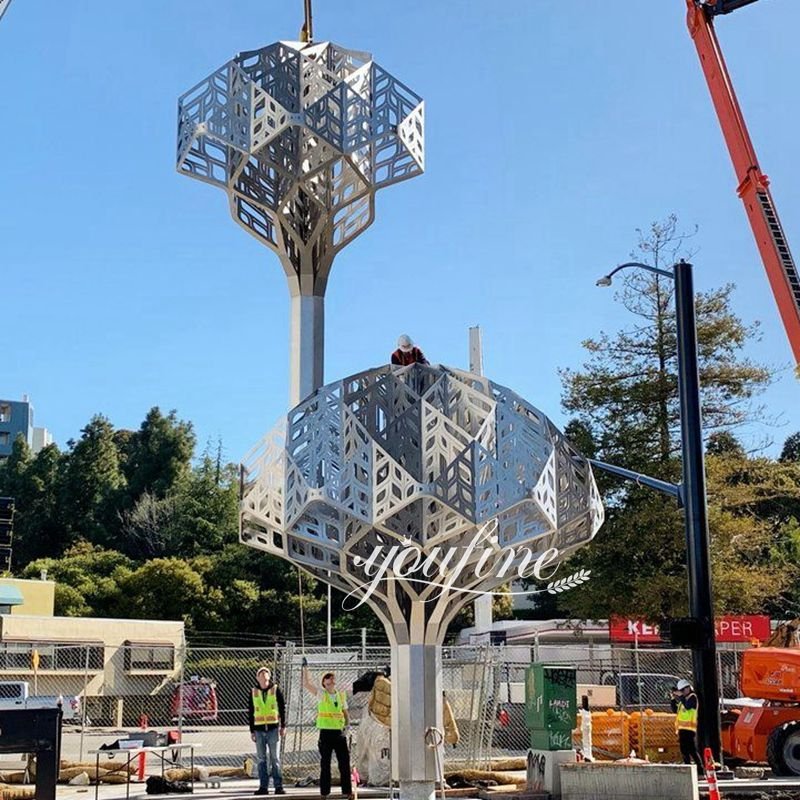 Stainless Steel Sculpture - Outdoor Custom Metal Sculptures