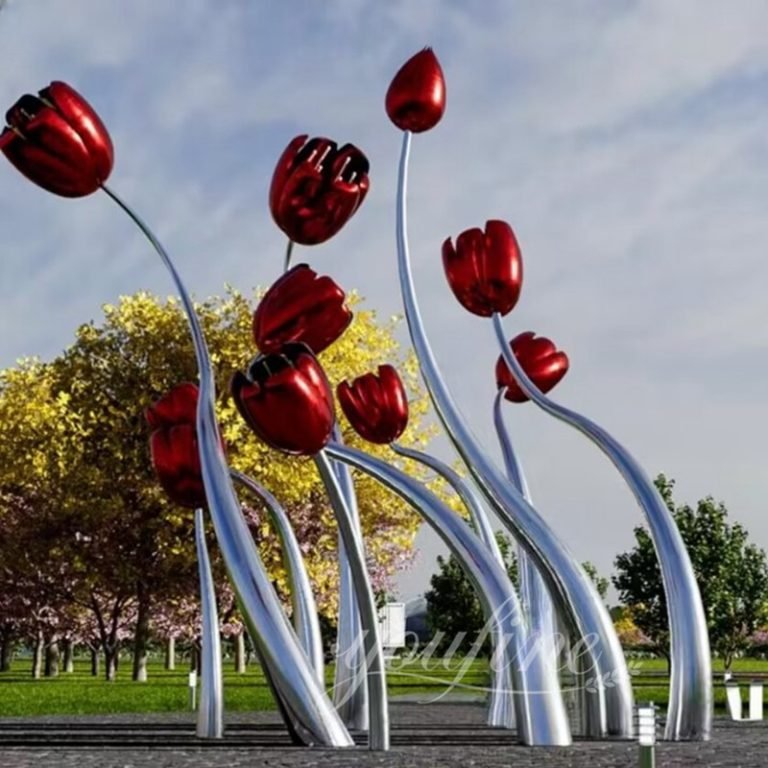 Stainless Steel Giant Tulip Sculpture - YouFine Art Sculpture