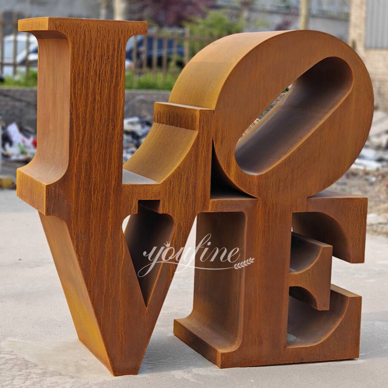 Stainless Steel Love Sculpture for Sale- YouFine Art Sculpture
