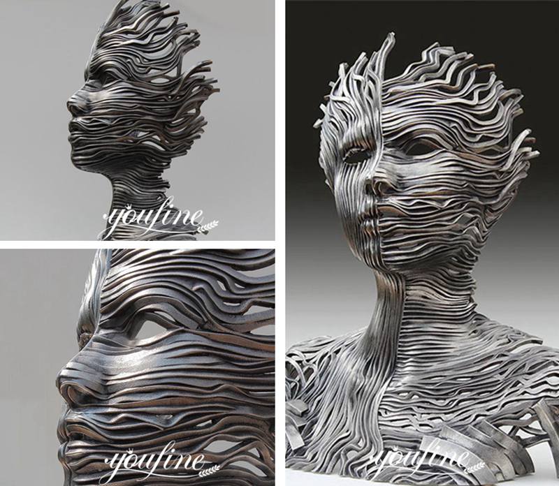 Abstract Stainless Steel Human Figure Metal Sculpture for Sale CSS-231