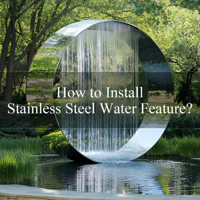 How to Install Stainless Steel Water Feature - YouFine Art
